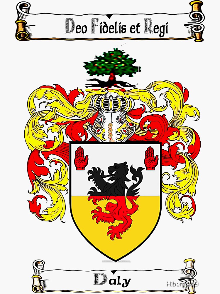 "Daly Family Crest " Sticker for Sale by Hibernia29 | Redbubble