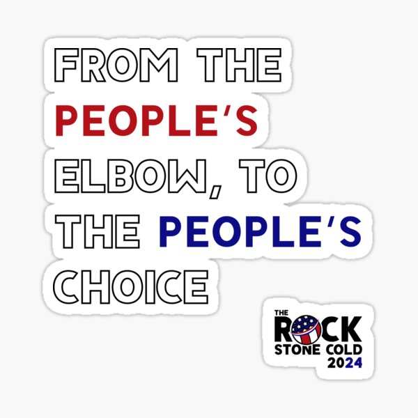 "The People's Choice" Sticker by milesoftheocean | Redbubble