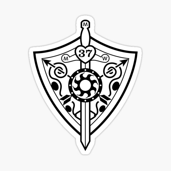 "Mighty crest 1C" Sticker by athertoncustoms | Redbubble