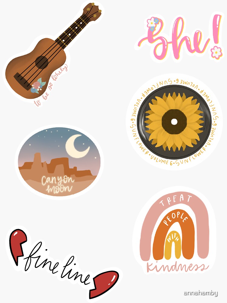 "FINE LINE: PART TWO" Sticker for Sale by annahamby | Redbubble