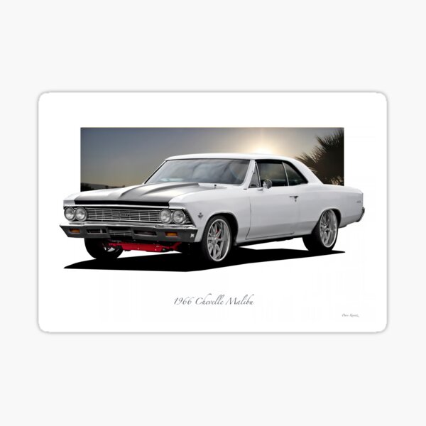 "1966 Chevrolet Chevelle Malibu 'Pro Touring' LS1" Sticker for Sale by ...