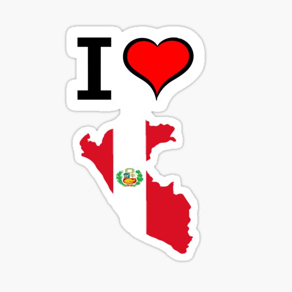 I Love Peru Stickers | Redbubble
