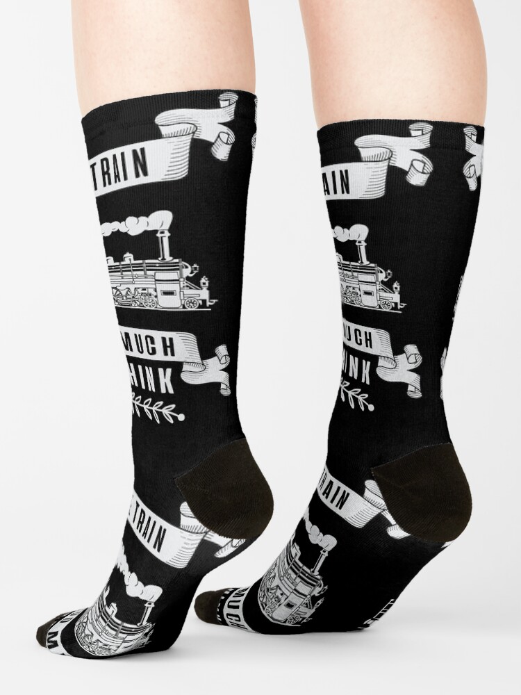 "Railroad locomotive train trains funny cool saying gift" Socks for ...