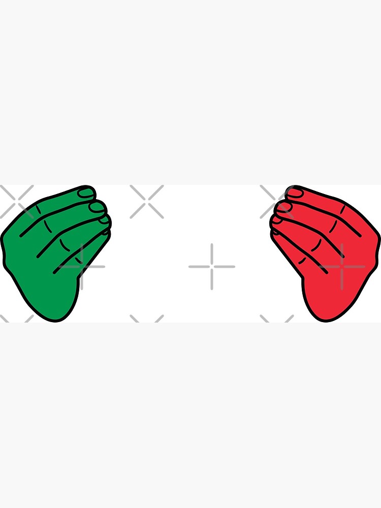 "Talking hand gestures in flag colors" Photographic Print by NVDesigns ...