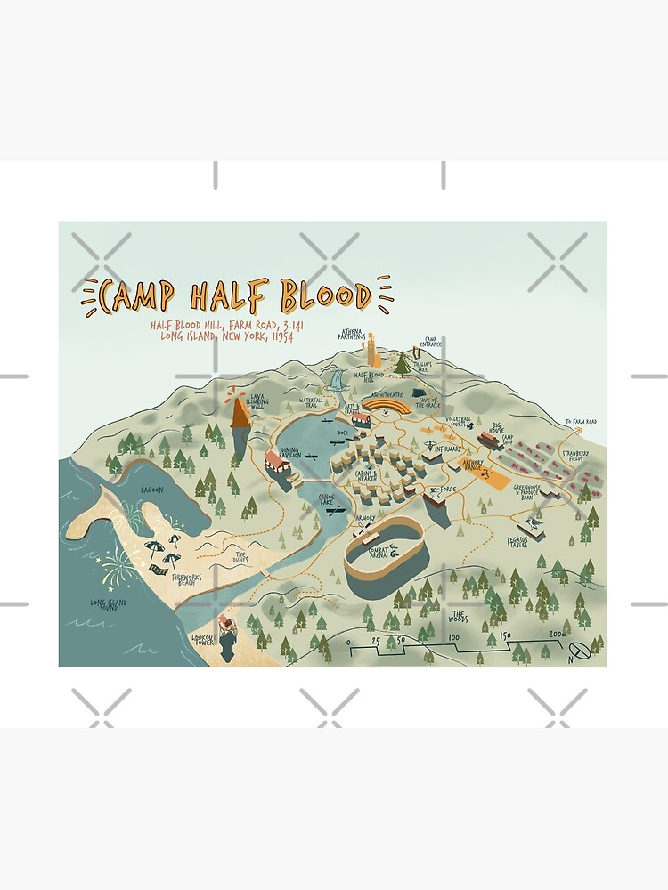 Camp Half Blood Map Camp Half Blood Long Island Sound, NY