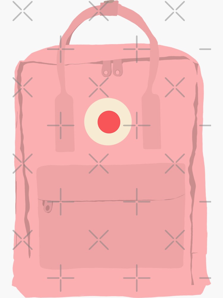 "Pink Kanken Backpack Bag" Sticker by mizzmaisie | Redbubble