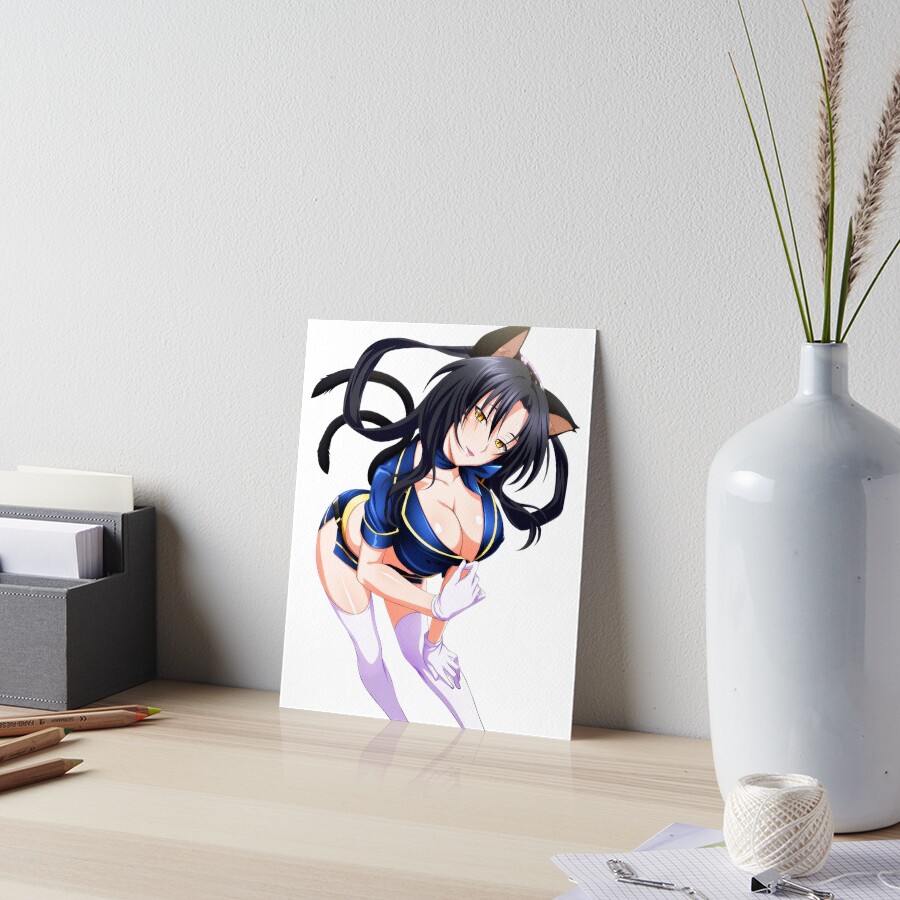 High School Dxd Kuroka Art Board Print By Miroteiempire Redbubble