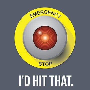 "E-Stop" Sticker for Sale by disneylander11 | Redbubble