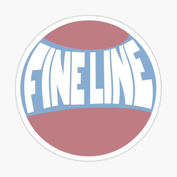 "Fine Line Logo" Sticker for Sale by cmcreativess | Redbubble