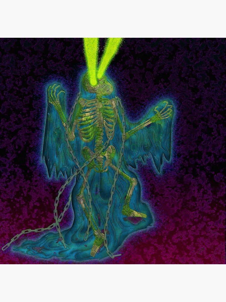 "Skele-Ghost" Poster for Sale by PixelatedAtoms | Redbubble