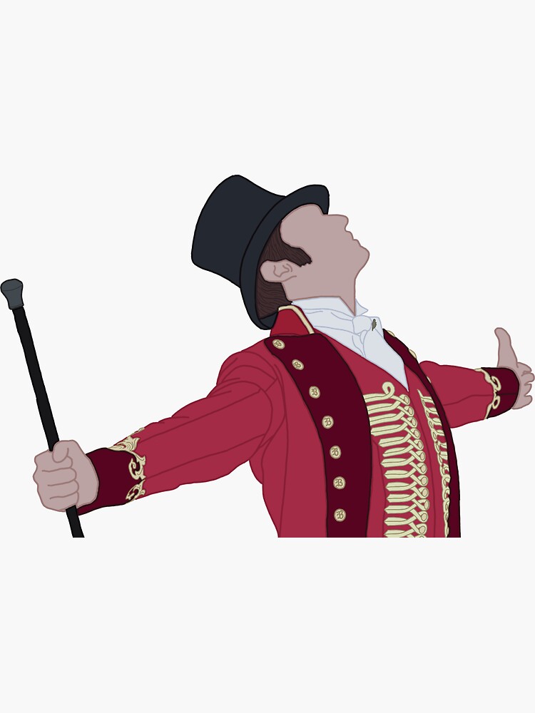 "Greatest showman" Sticker for Sale by acbates | Redbubble
