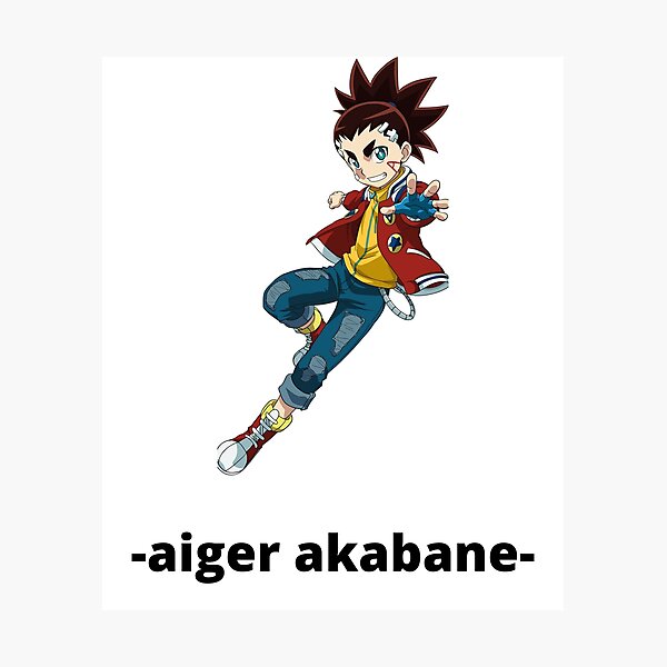 Impression photo « aiger akabane beyblade », par Imranburst | Redbubble