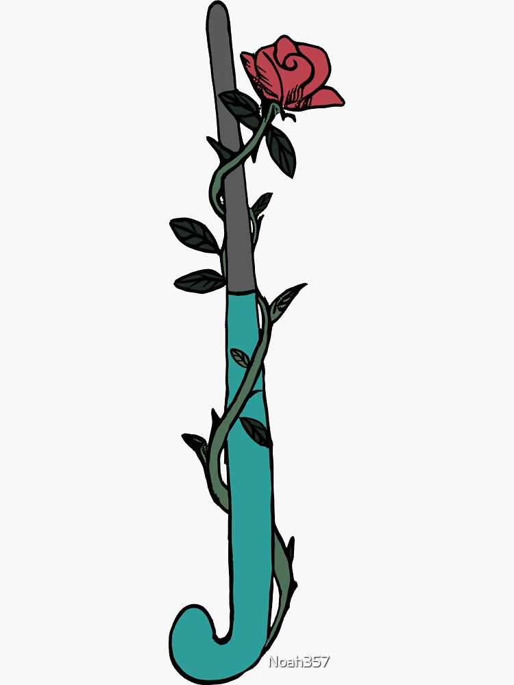 "Field Hockey Rose" Sticker for Sale by Noah357 | Redbubble