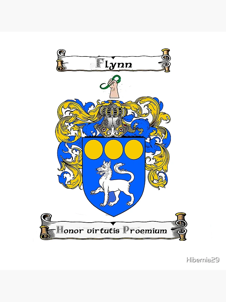 Flynn Family Crest Flynn Or O'Flynn Crest Coat Of Arms