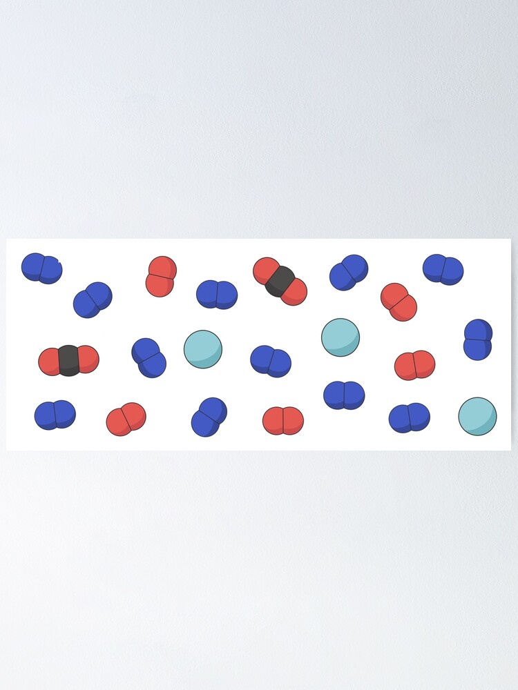 "Air Molecules" Poster for Sale by isabeljune | Redbubble