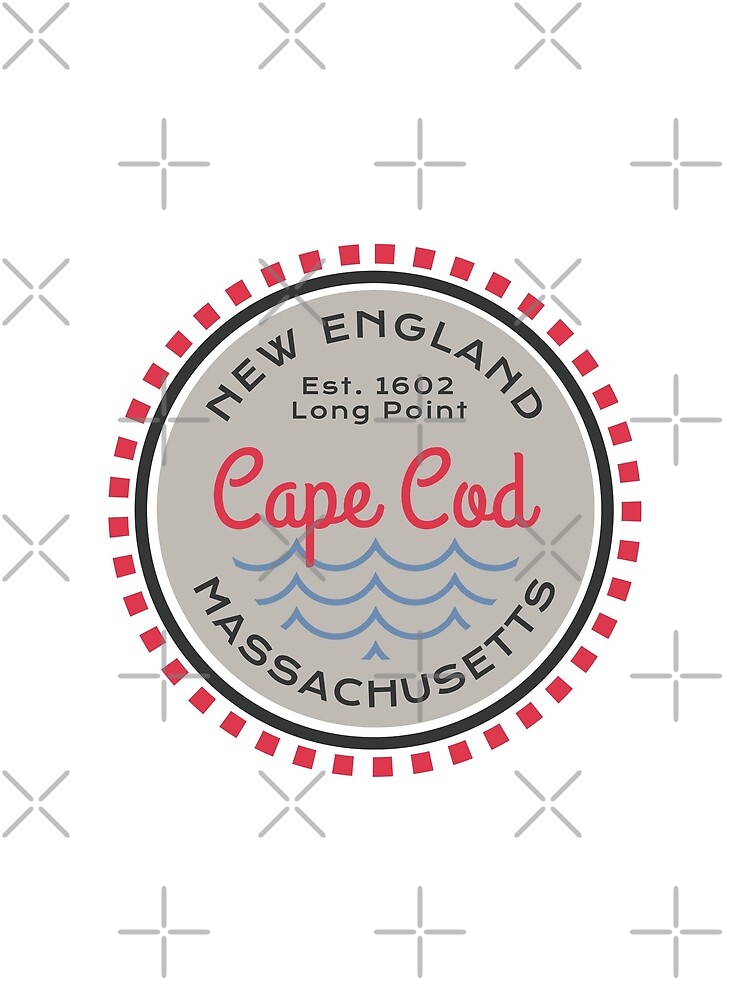 "Cute Cape Cod Badge" T-shirt for Sale by KDesign13 | Redbubble | cape ...