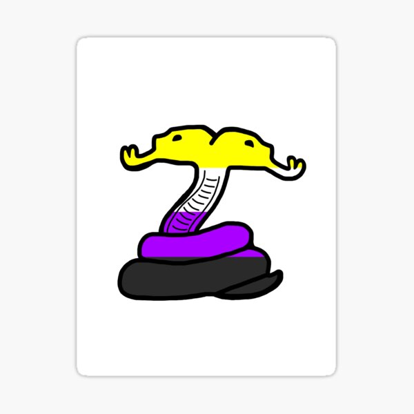 "Janus Sanders Non-Binary Symbol" Sticker for Sale by Jerasings | Redbubble