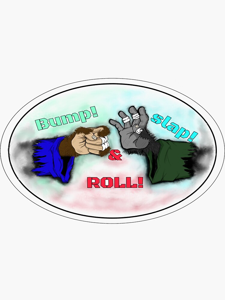"BJJ Bump, Slap & roll" Sticker by Mantacheo | Redbubble