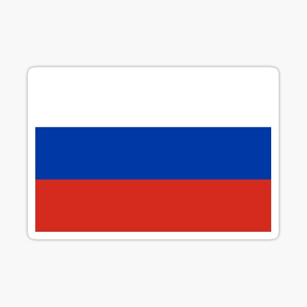 "Russia Russian flag flag" Sticker by GeogDesigns | Redbubble