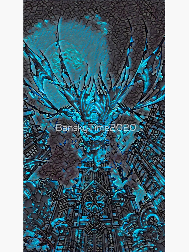 "Techno Chrome Metallic Bat" Sticker for Sale by BanskyTime2020 | Redbubble