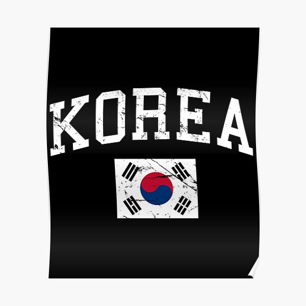 "South Korea Vintage Korean Seoul Hanguk" Poster by flippinsg | Redbubble