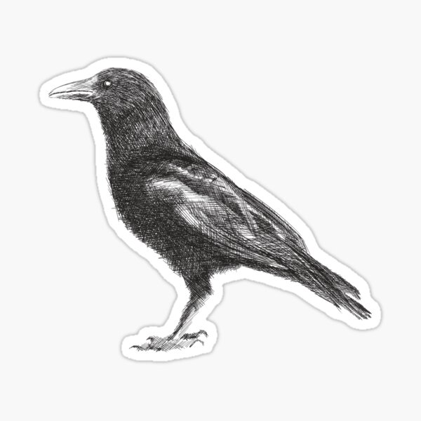 "The Crow" Sticker for Sale by JHopkins | Redbubble