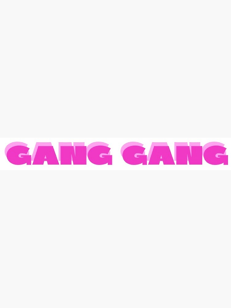 "gang gang sticker" Sticker by shalyssan | Redbubble