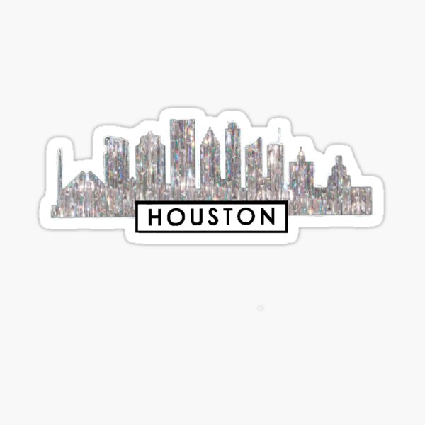 "houston skyline sticker " Sticker by saintvogue | Redbubble