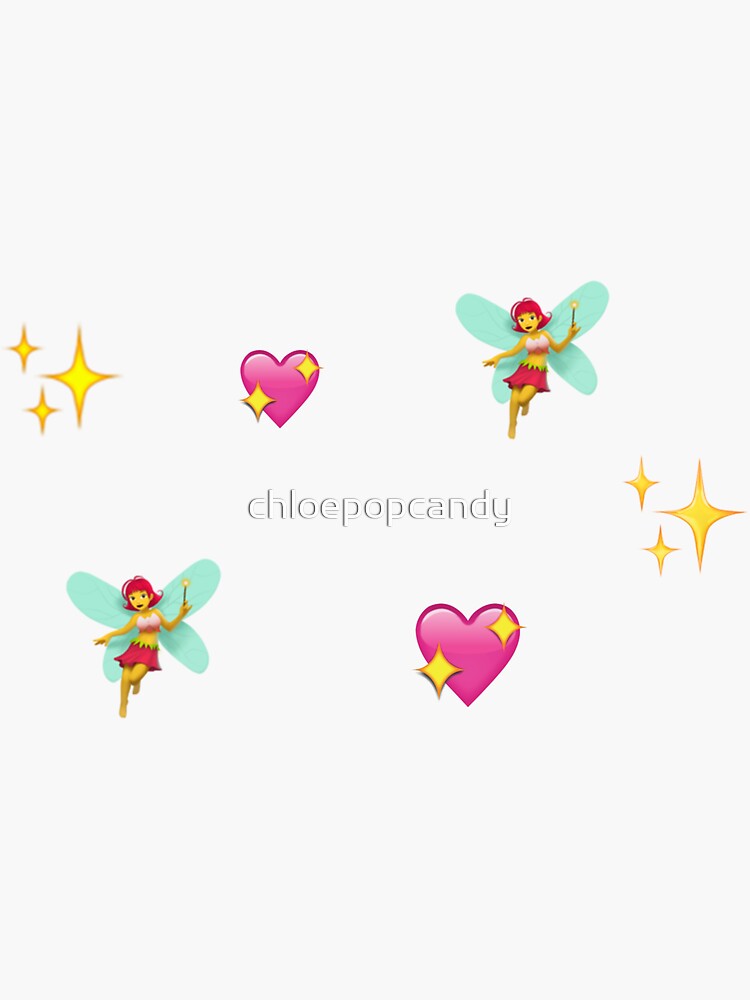 "fairy emoji meme" Sticker for Sale by chloepopcandy | Redbubble