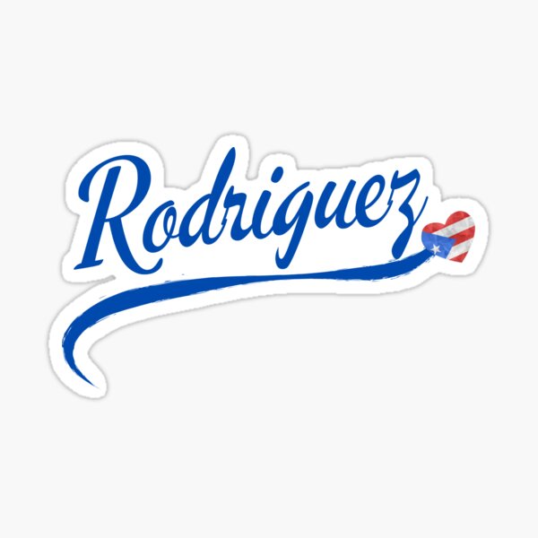 "Boricua PR Flag Rodriguez Last Name Gifts" Sticker for Sale by mery516 ...