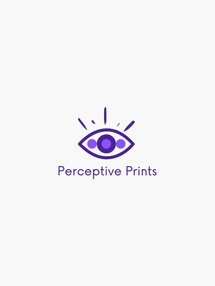 "Perceptive Prints Logo" Sticker for Sale by PPrints818 | Redbubble