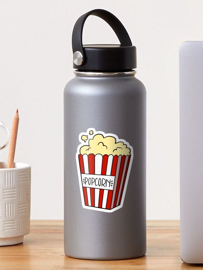 "Popcorn " Sticker for Sale by fireopalart | Redbubble