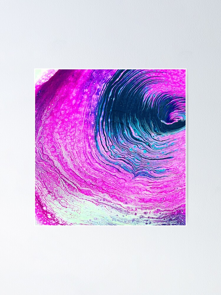 "Candy Plasma Acrylic Pour Painting" Poster by affyash | Redbubble