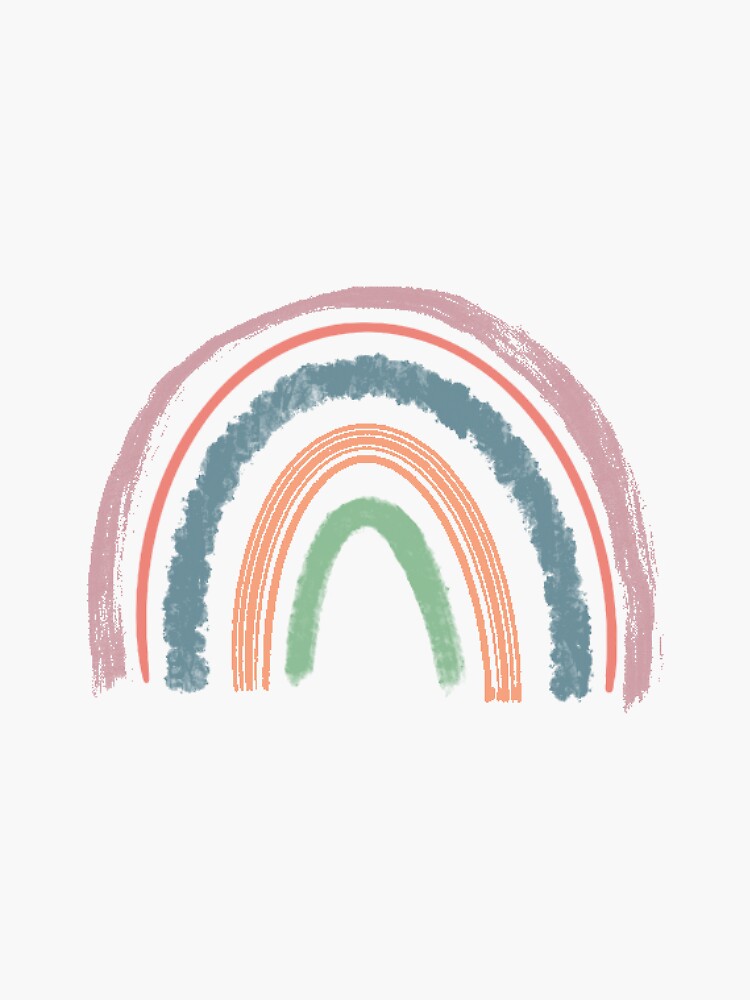 "Pastel rainbow sticker" Sticker for Sale by letavanarsdale | Redbubble