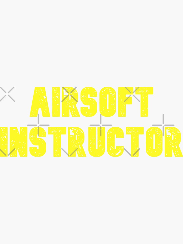 "TACTICOOL AIRSOFT INSTRUCTOR" Sticker for Sale by Cataraga | Redbubble