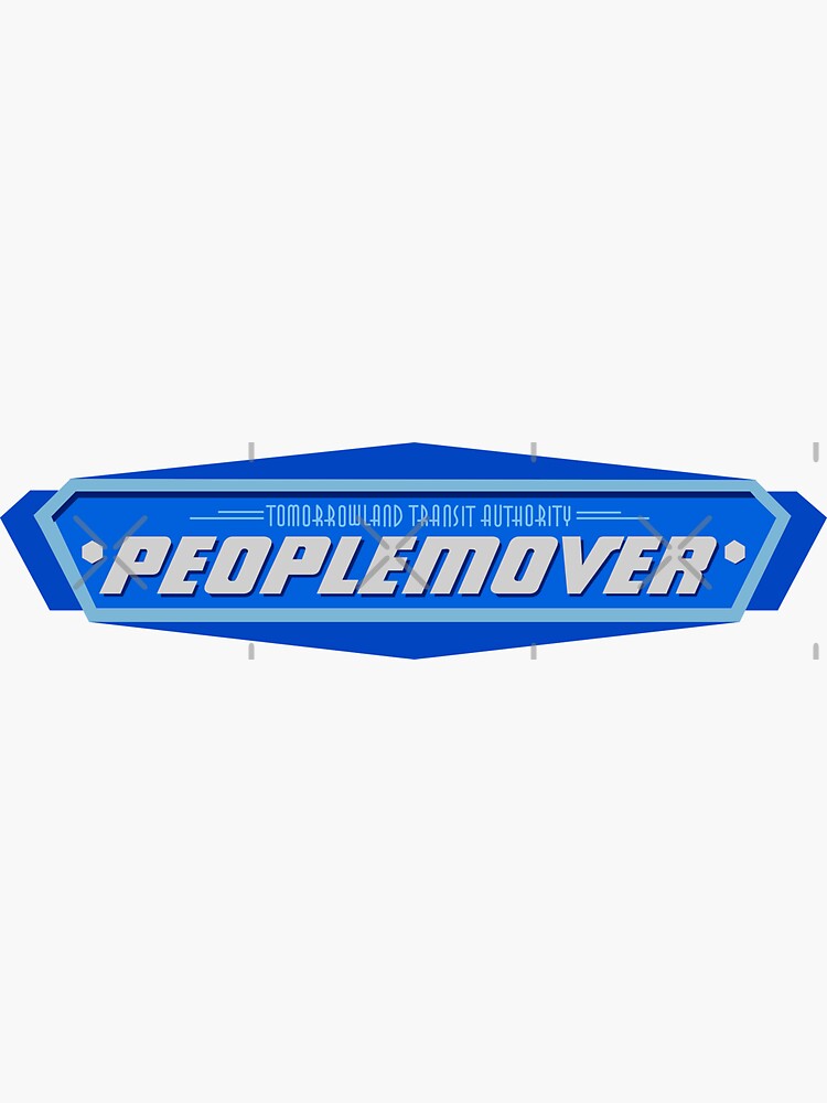 "Epcot PeopleMover Sign" Sticker for Sale by TYPhoenicians | Redbubble