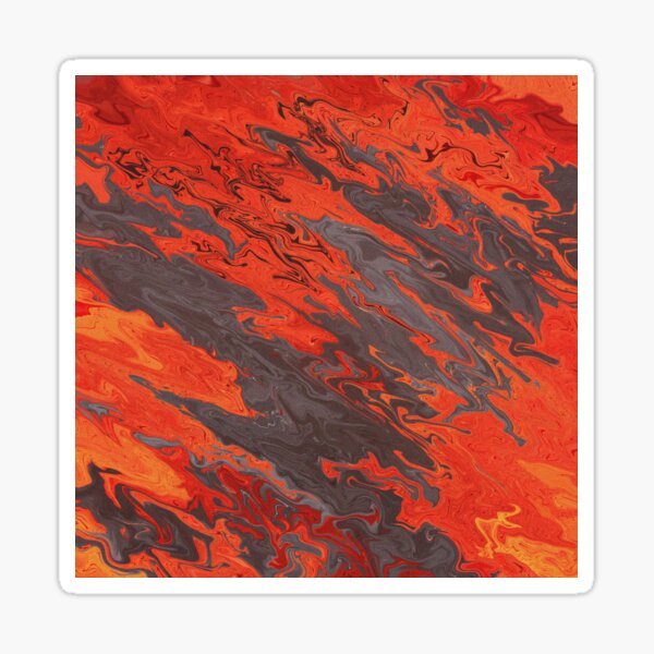 "Abstract Lava" Sticker for Sale by -colurly- | Redbubble