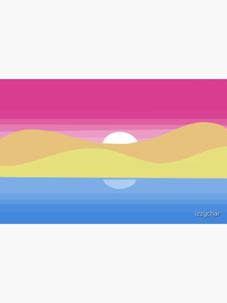 "Pan Pride Landscape" Sticker for Sale by izzychar | Redbubble