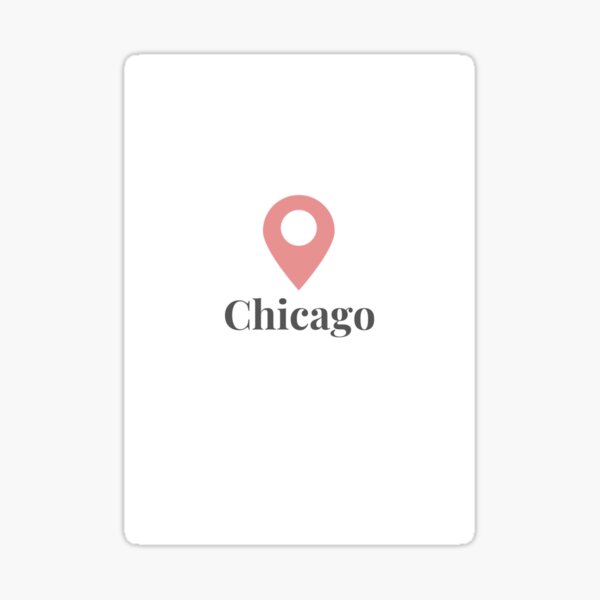 "Chicago " Sticker by megancrane | Redbubble