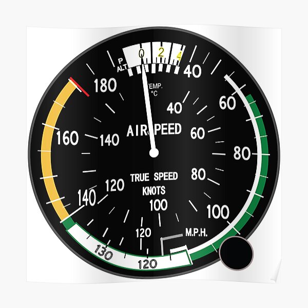 "Airspeed Indicator Design" Poster by avionbubble | Redbubble