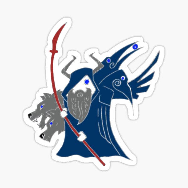 "Odin" Sticker for Sale by grimwulff | Redbubble