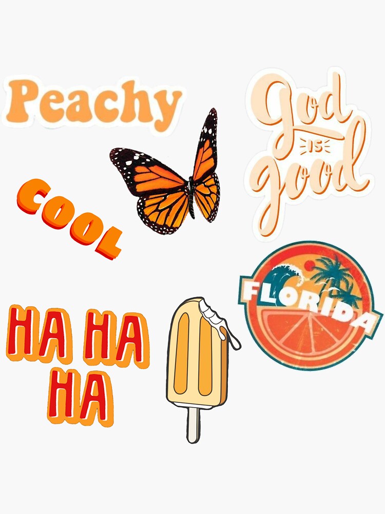 "Orange Sticker Pack" Sticker by alimeeker | Redbubble