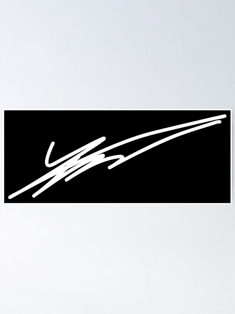 "ATEEZ YUNHO SIGNATURE" Poster for Sale by velvetmoonlab | Redbubble
