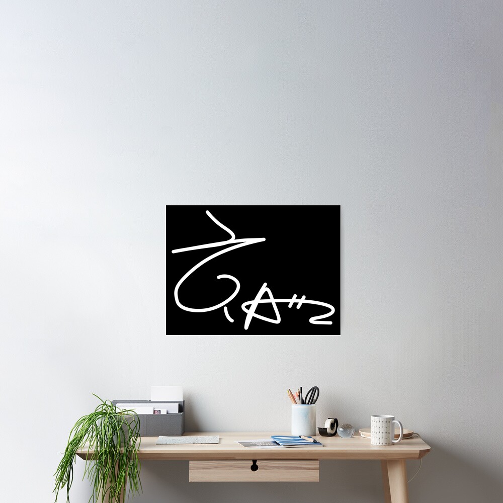 "ATEEZ HONGJOONG SIGNATURE" Poster by velvetmoonlab | Redbubble