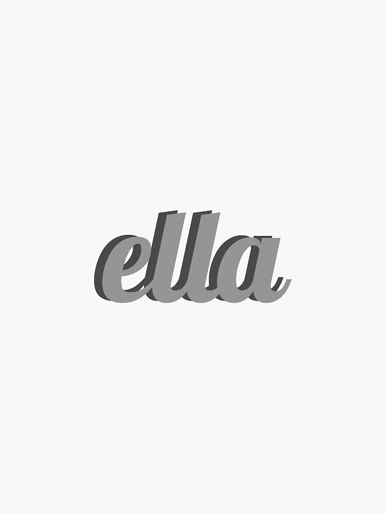 "Ella Sticker" Sticker for Sale by mckenziecolbert | Redbubble