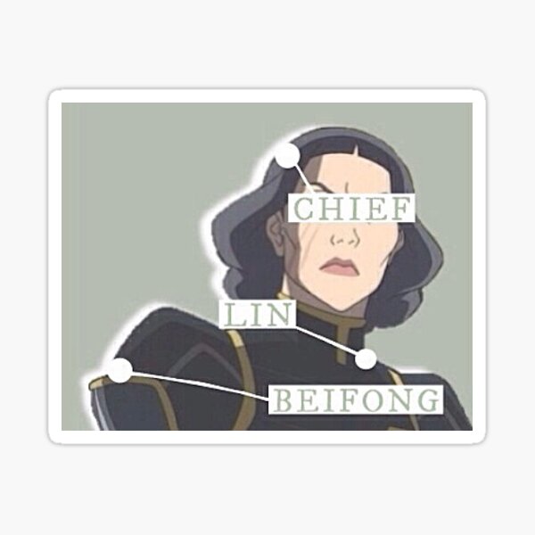 "Chief Lin Beifong " Sticker for Sale by evewt | Redbubble