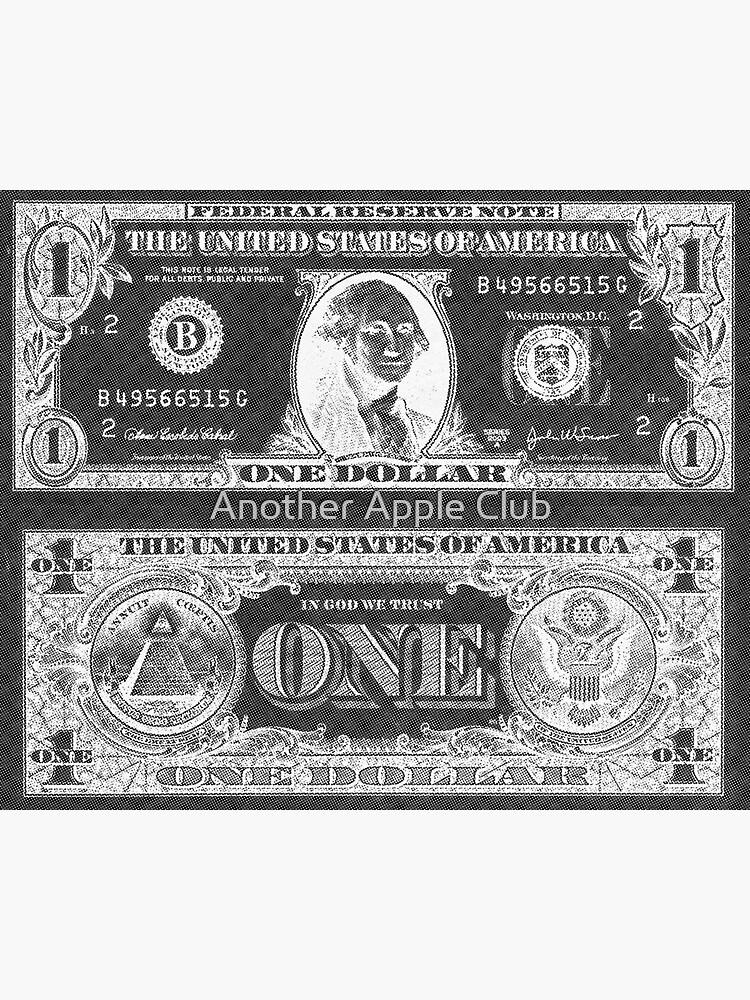 "Black American Dollar Banknote Bill Cash Coin Currency" Sticker for ...