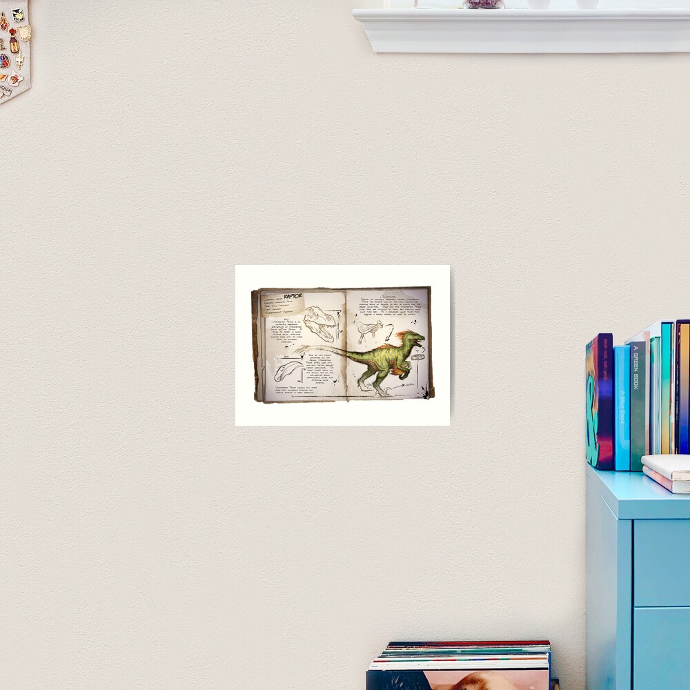 "ARK: Survival Evolved - Raptor" Art Print for Sale by darkdude5555 ...