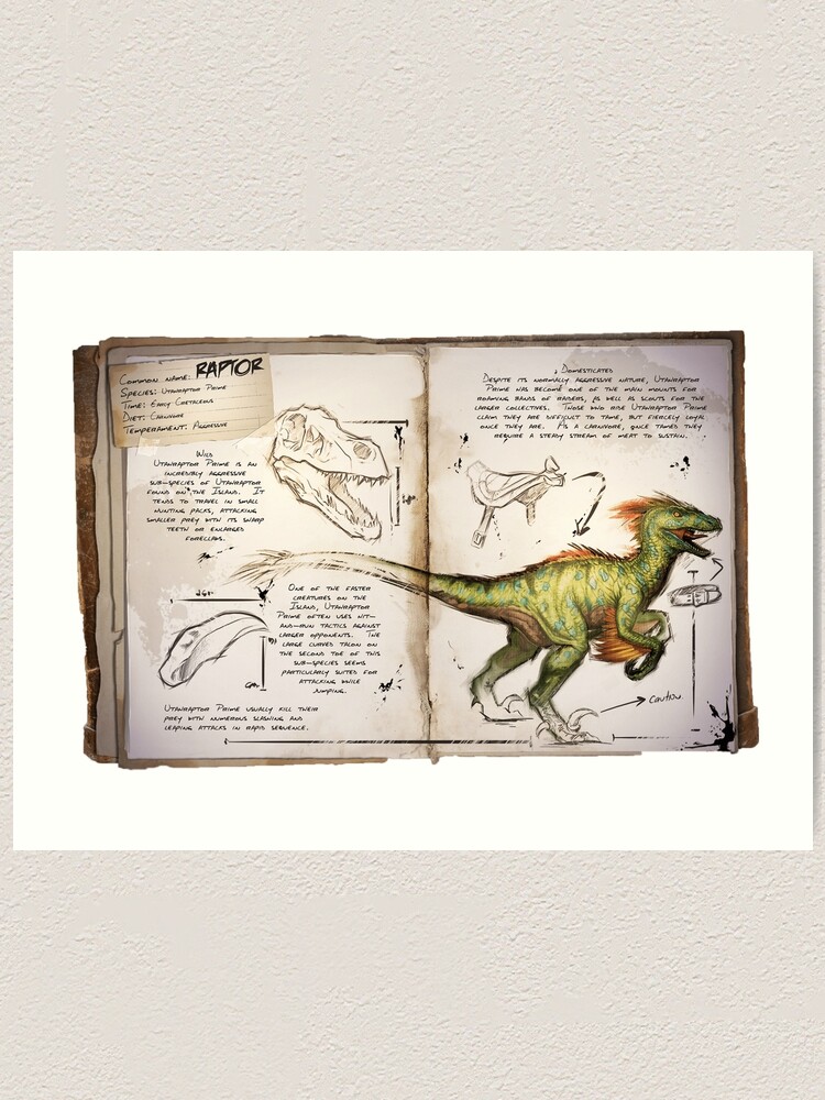 "ARK: Survival Evolved - Raptor" Art Print for Sale by darkdude5555 ...