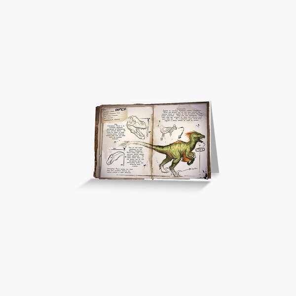 "ARK: Survival Evolved - Raptor" Greeting Card for Sale by darkdude5555 ...